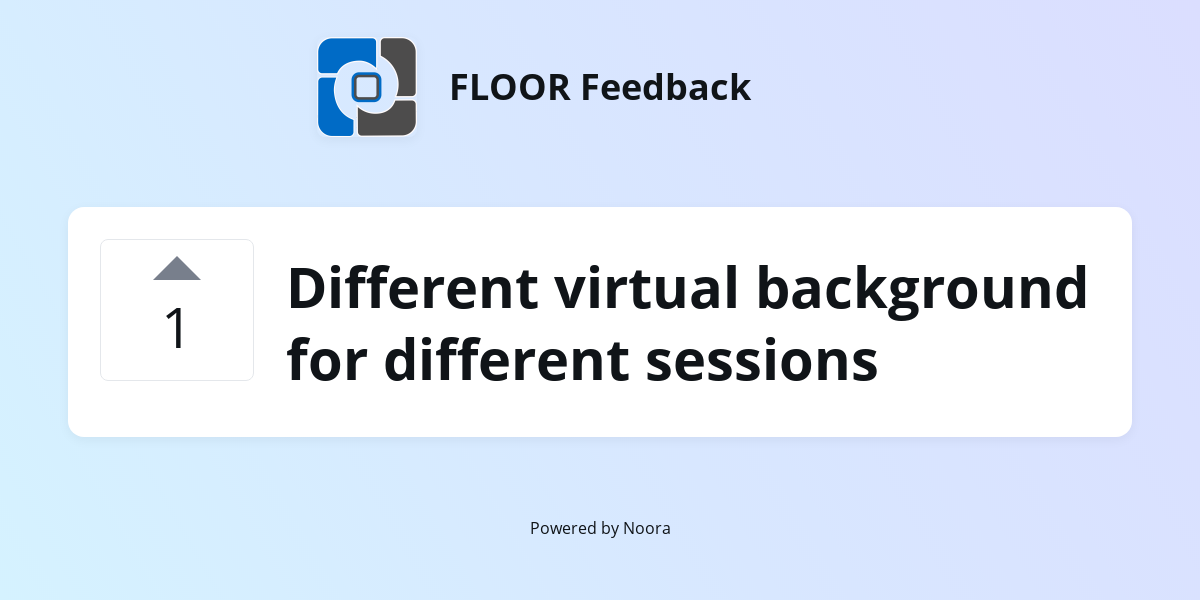Different virtual background for different sessions | Feature/ UI ...