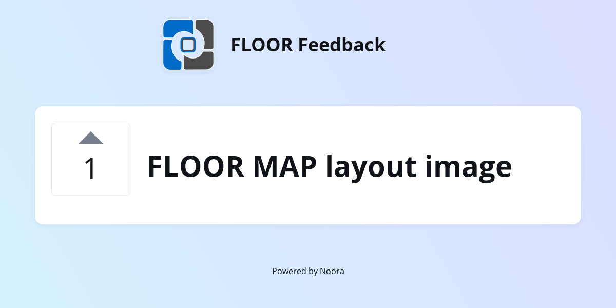 FLOOR MAP layout image | Feature/ UI Improvement | FLOOR